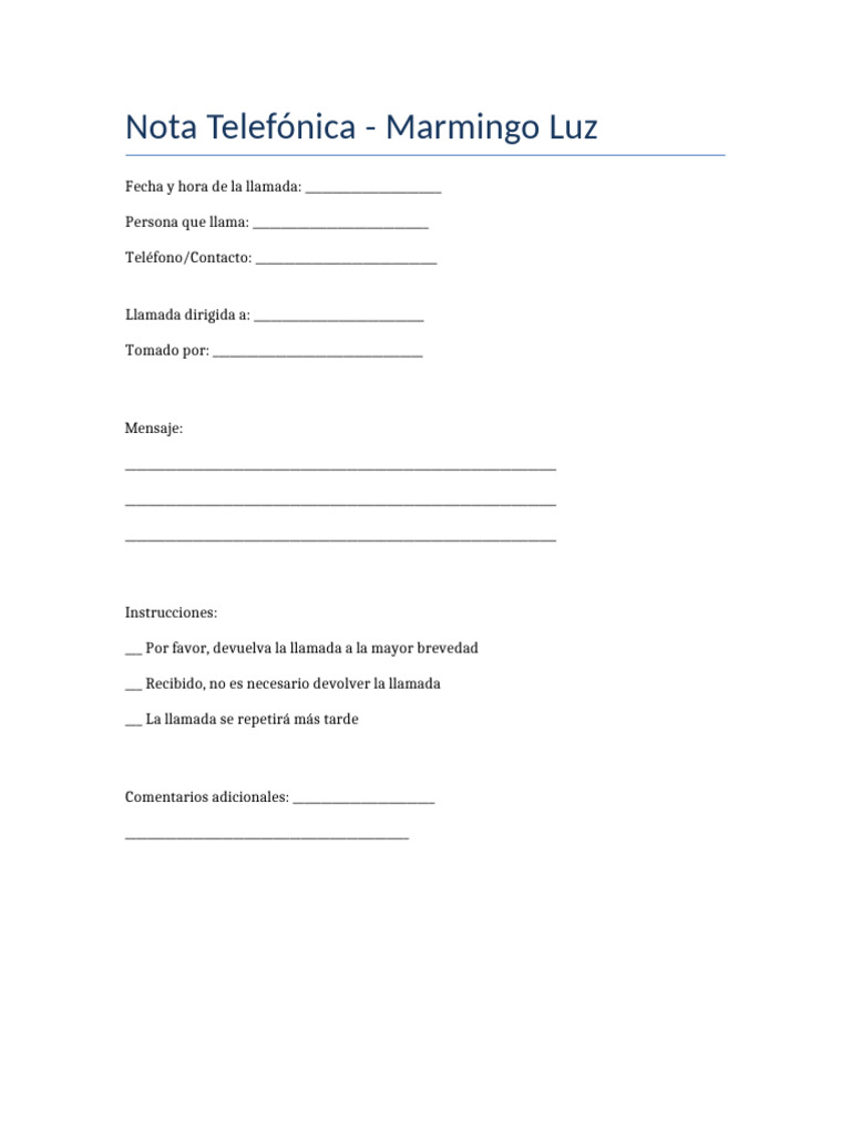 Nota Telefonica Marmingo Luz | PDF | Finanzas y dinero | Derecho