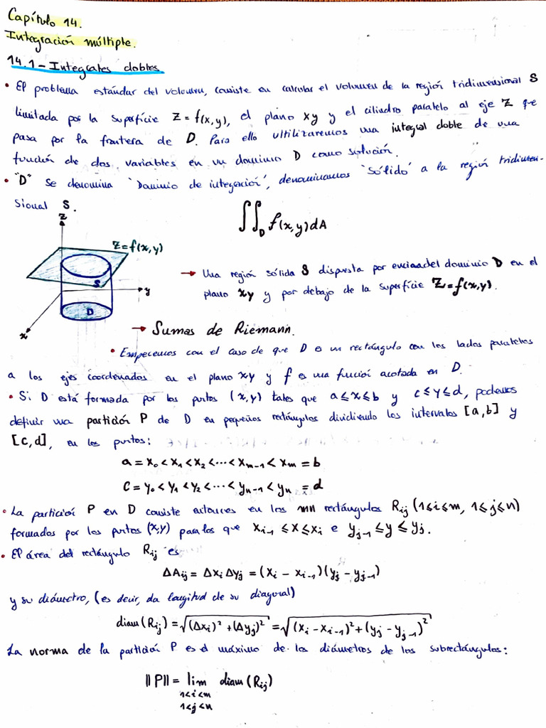 Cap 14. Integración multiple. | PDF