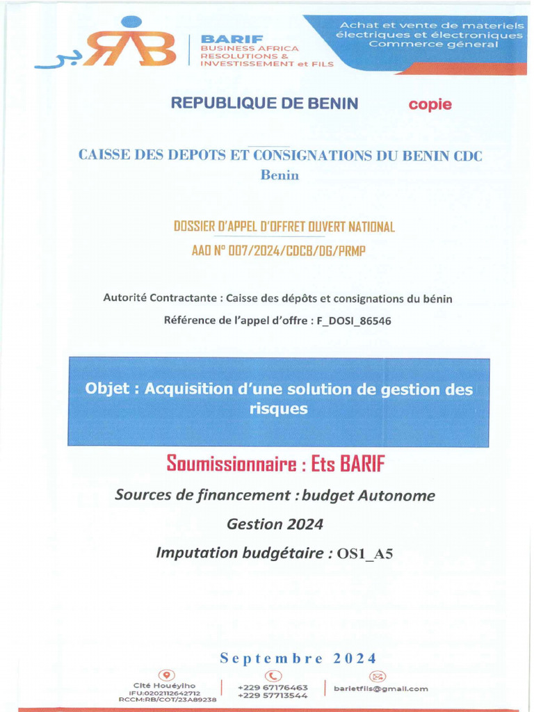 Gection de Risque Barif 2024-09!12!22!43!07 - Winscan - To - PDF | PDF