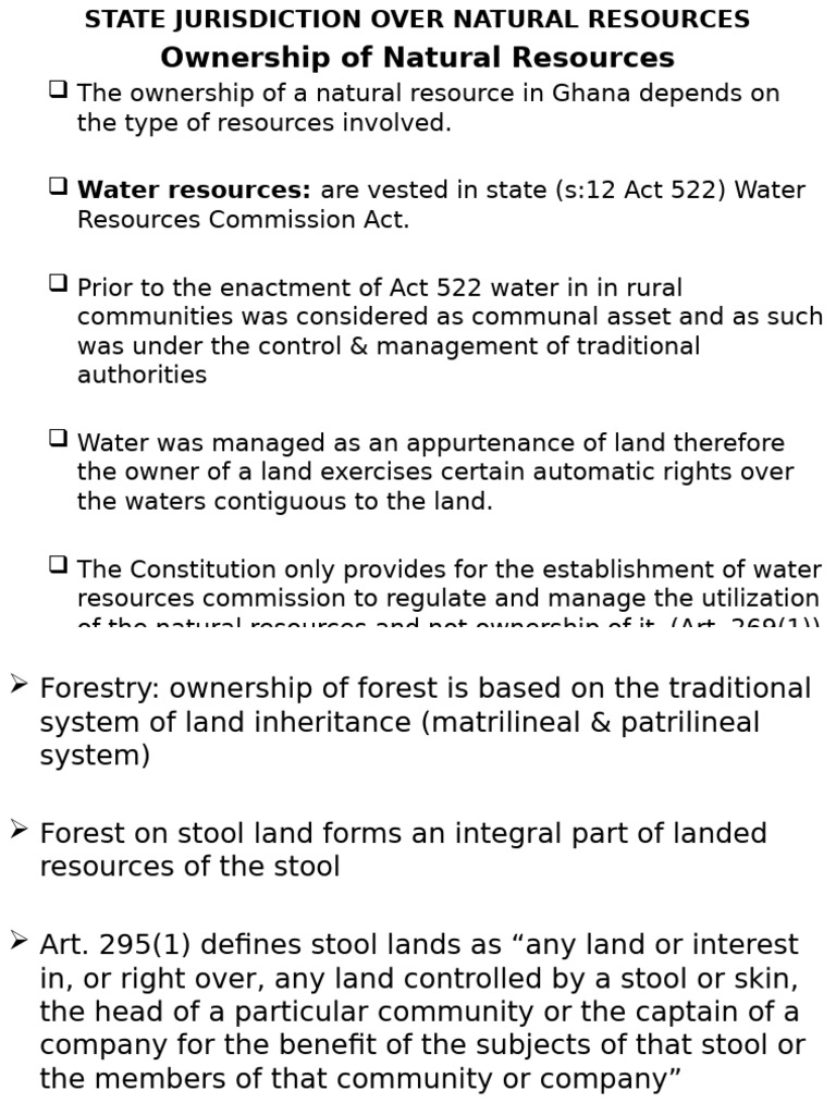 Ownership of Mineral Resources | PDF | Ownership | Policy