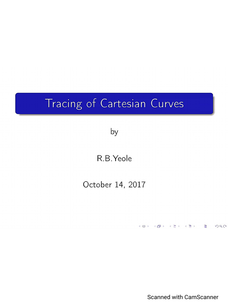 Cartesian Curve Tracing Pdf