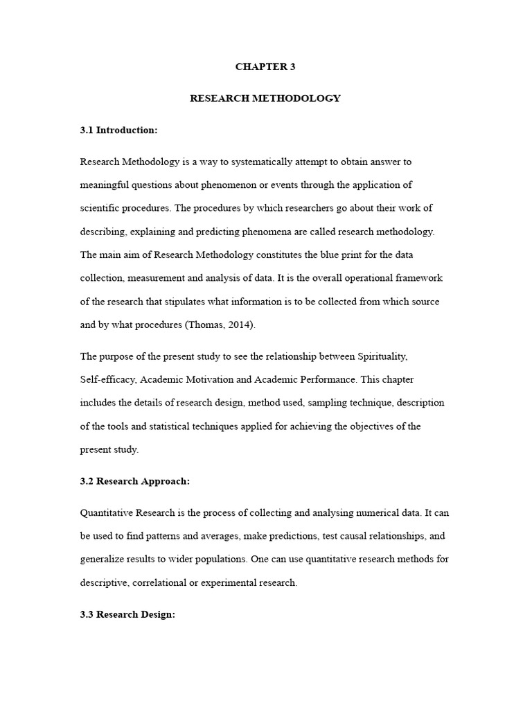 Research Methodology Sample | PDF | Methodology | Quantitative Research