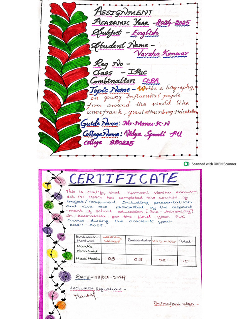 II PU and I PU Assignment | PDF