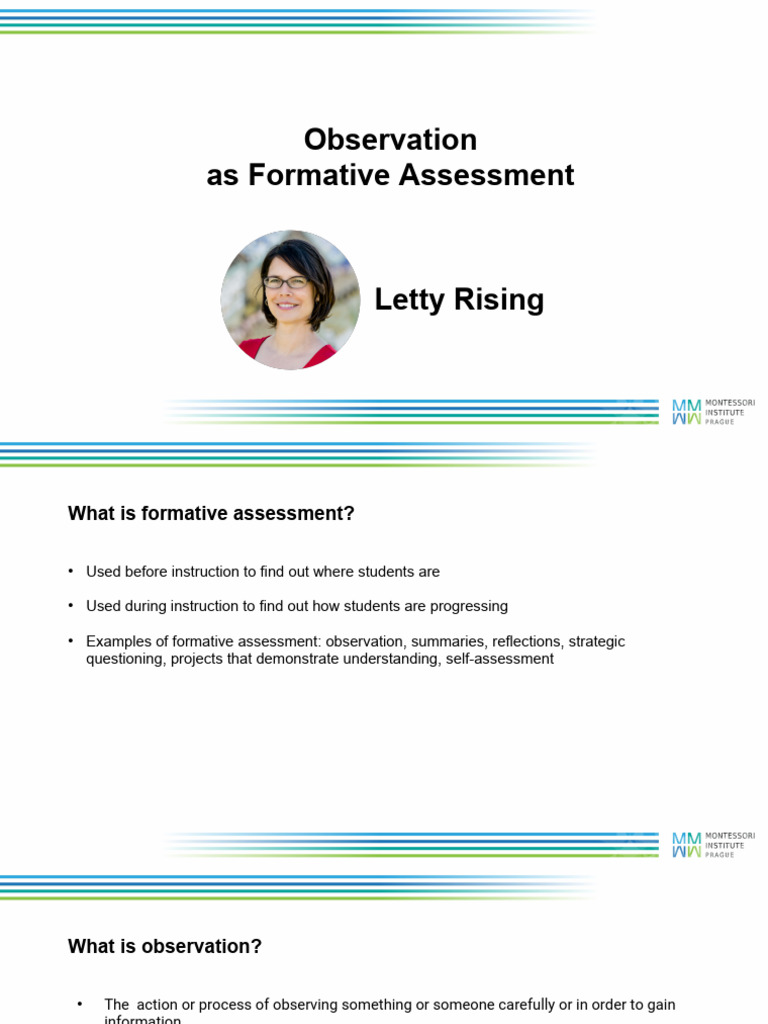 Observation As Formative Assessment 2 | PDF | Information | Cognition
