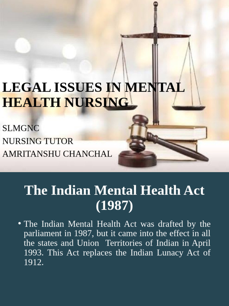 Legal Issues in Mental Health Nursing | PDF | Forensic Psychiatry ...