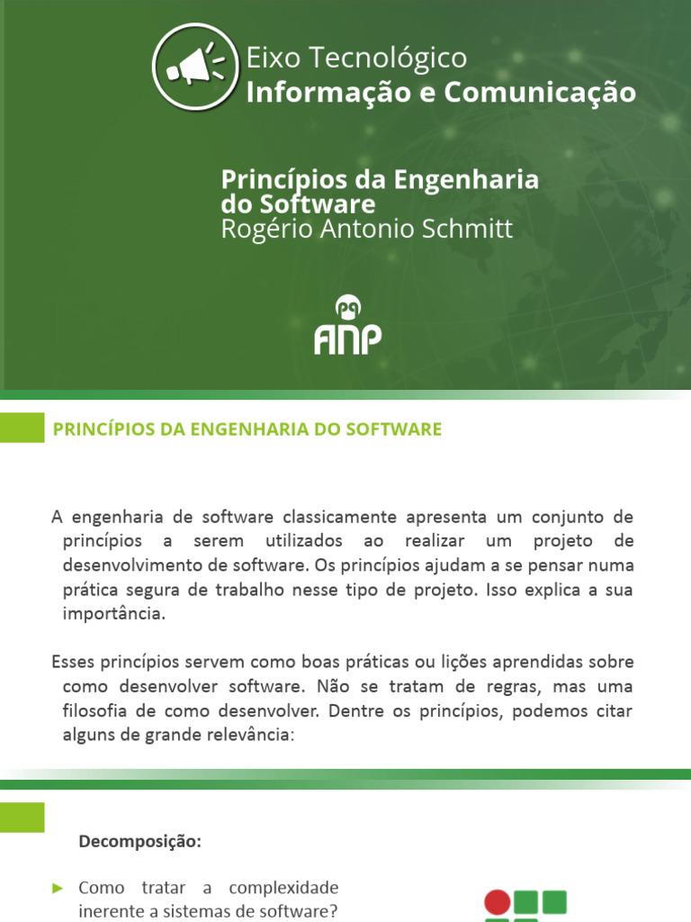 Princípios Da Engenharia de Software | PDF | Programas | Engenharia de Software