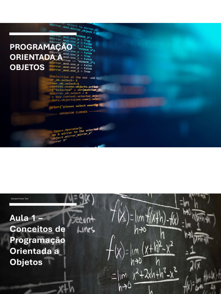 Aula 1 e 2 - Conceitos e exercícios | PDF | Classe (programação de ...
