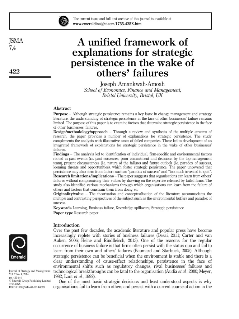 Strategic Persistence | PDF | Airlines