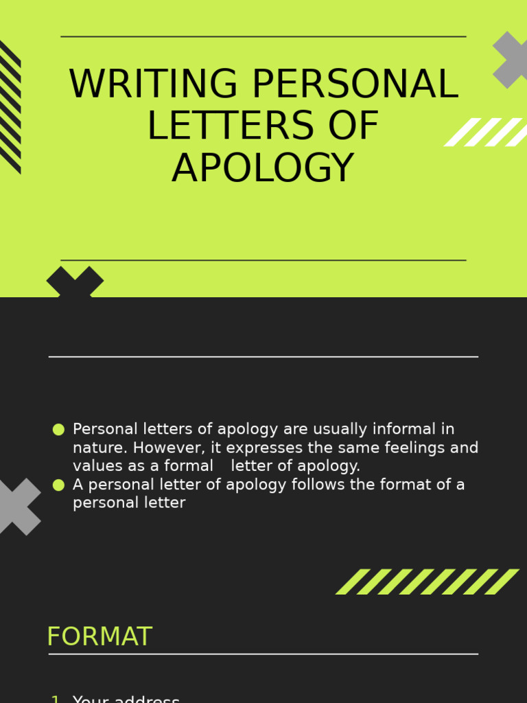 Writing Personal Letters of Apology | PDF