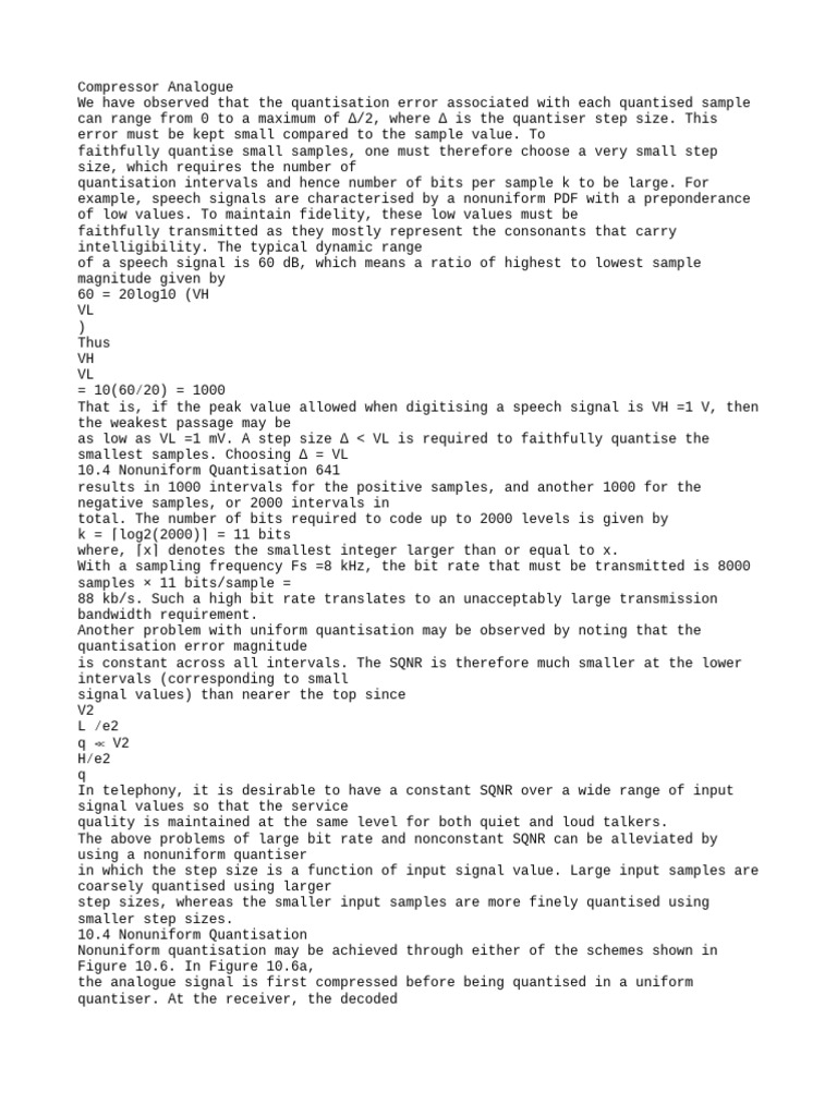 Compressor Analogue | PDF | Sampling (Signal Processing) | Electrical Engineering