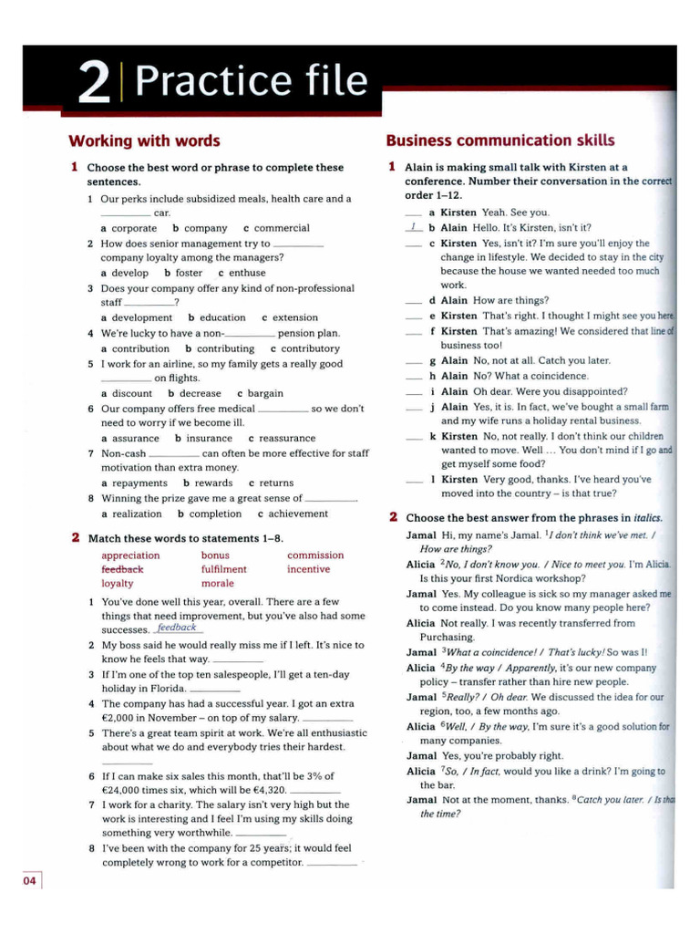 Motivation - Practice File | PDF