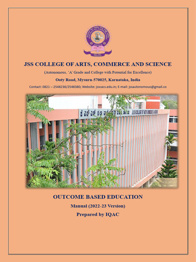 Final Modified OBE Manual | PDF | Curriculum | Cognition