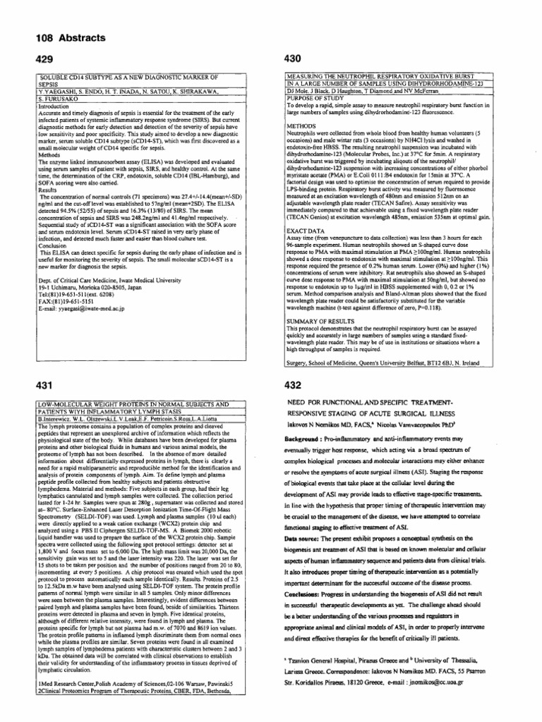 Soluble Cd14 Subtype As A New Diagnostic Marker Of.429 | PDF | Politics | Self-Improvement