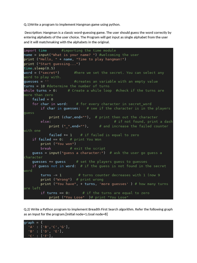 AI Slip 4 | PDF | Applied Mathematics | Combinatorics
