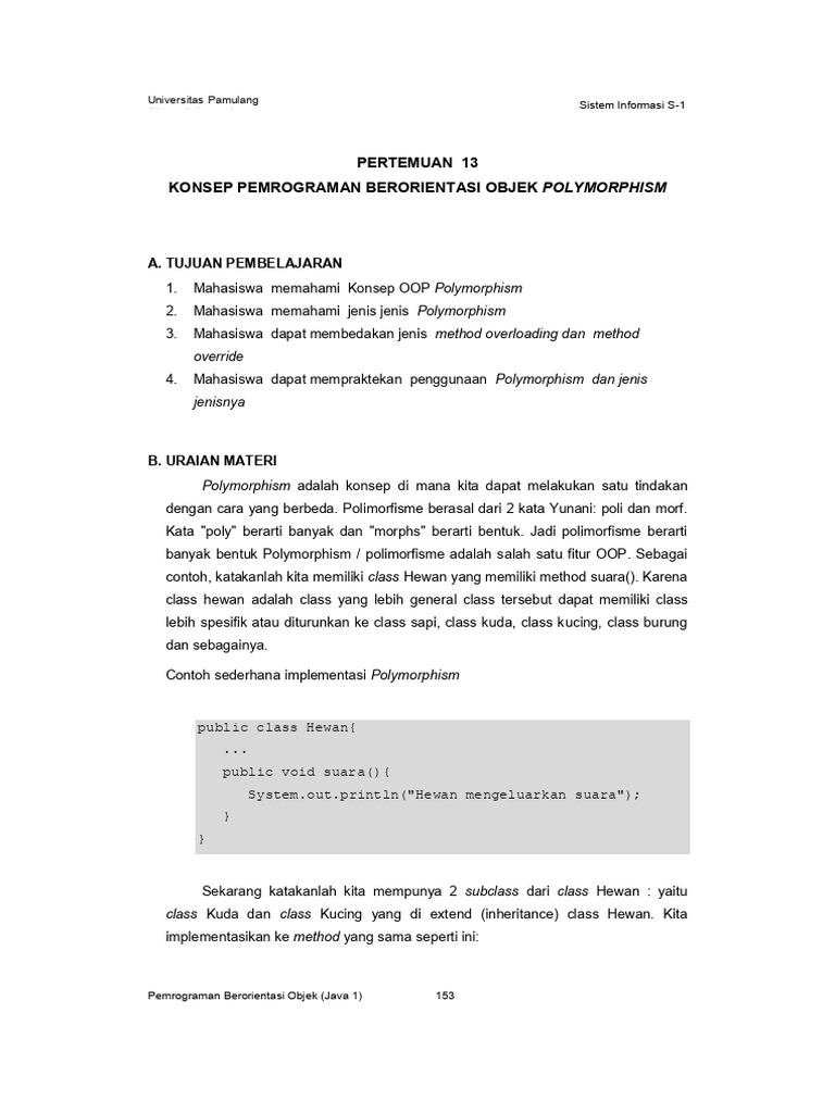 KK1108 - Pertemuan Ke-13 - Konsep Pemrograman Berorientasi Objek ...