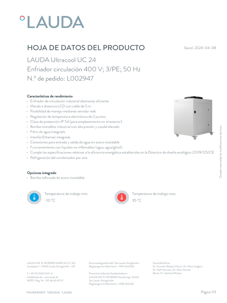 LAUDA UC24 L002947 Es 20240408 140619 | PDF