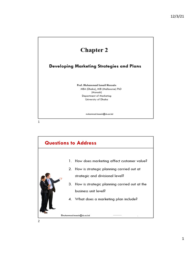 Ch2_Developing Marketing Strategies n Plans_Ismail_2 slides per page ...
