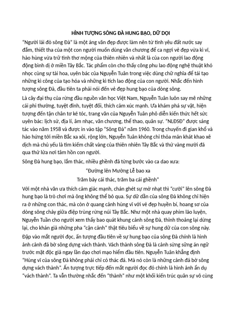 Hình Tư NG Sông Đà Hung B o | PDF