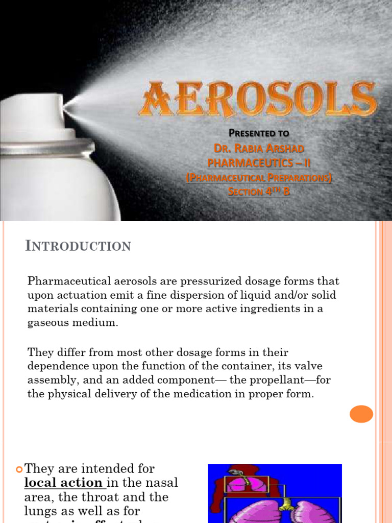 Aerosols | PDF | Propellant | Valve