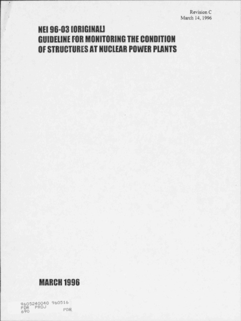 NEI-96-03 Guideline Ofr Monitoring The Condition of Structures at NPP ...