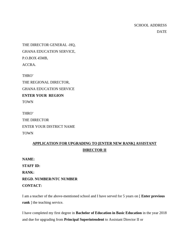 Ges Upgrading Letter Sample New | PDF