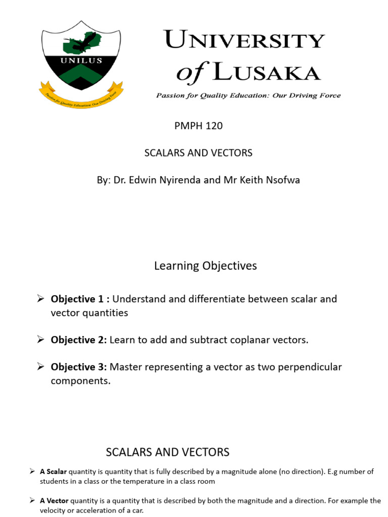003 Lect 03 Un01tp04obj1to3 Pres Pdf Euclidean Vector Velocity