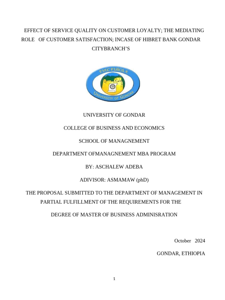 ASCHE final PROPOSAL | PDF | Customer Satisfaction | Business