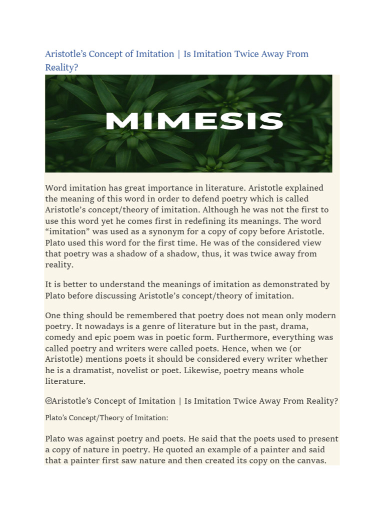 Aristotle View On Plot, Mimesis, Catharsis, Tragic Hero | PDF | Tragedy ...