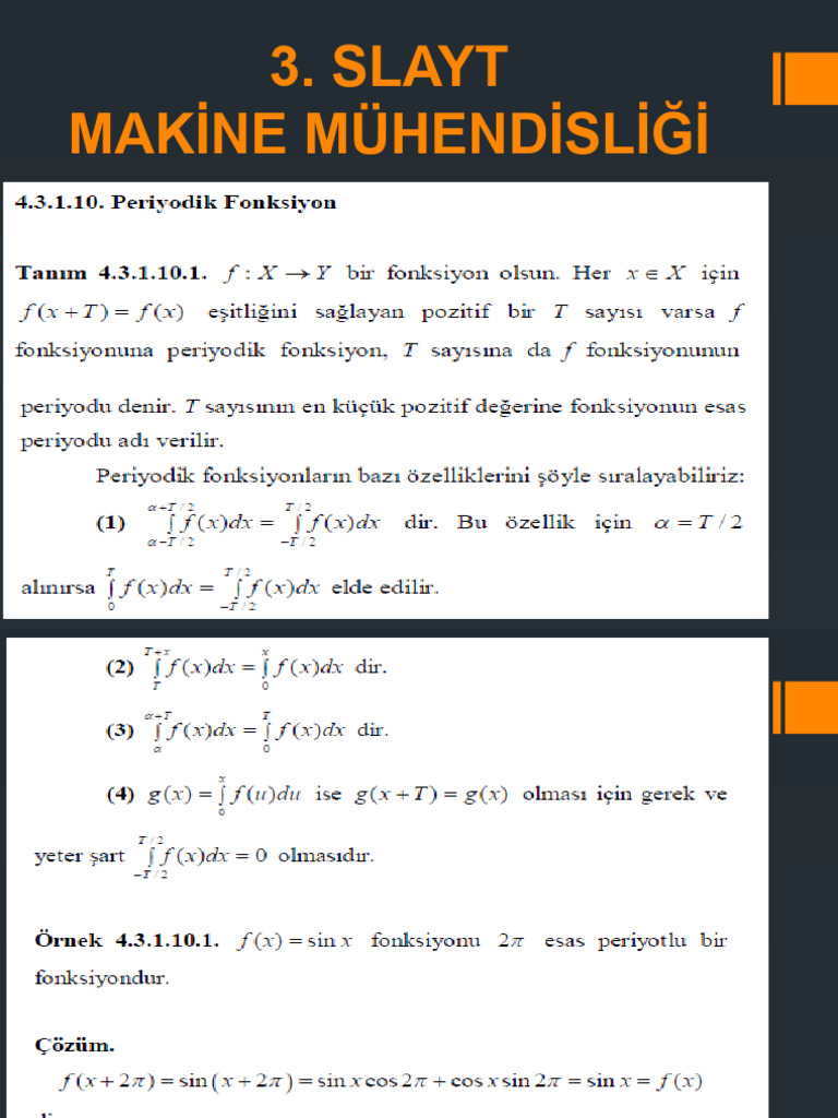 Matematik 1 Dersi 3. SLAYT | PDF