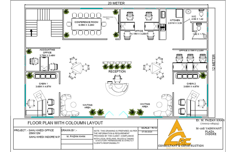 Small Office Floor Plan Layout | PDF | Technical Drawing