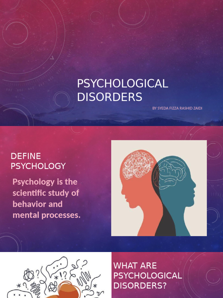 Psychological Disorders | PDF | Mental Disorder | Anxiety