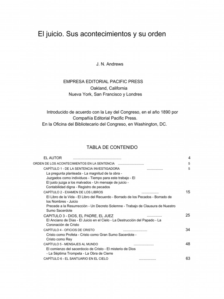 Juicio Divino: Orden y Eventos | PDF | Pecado | La resurrección de Jesús