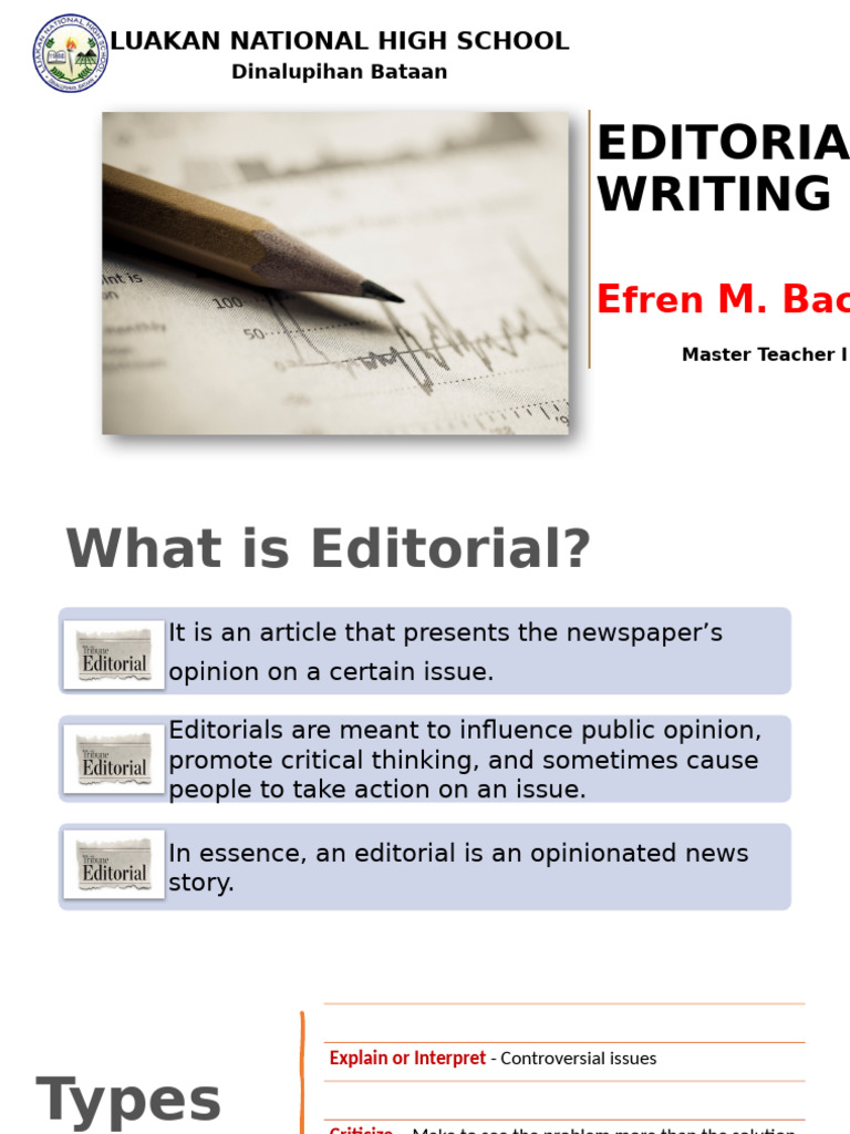 Understanding Editorial Writing Basics | PDF | Thought | Argument