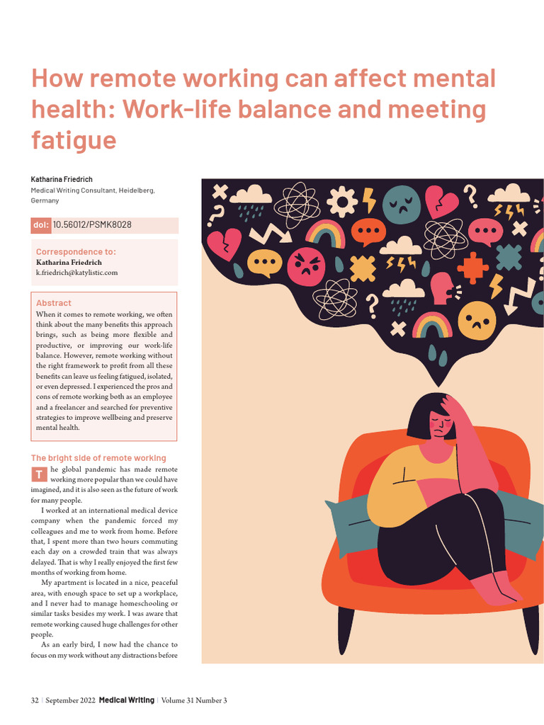Remote Work: Balancing Benefits and Risks | PDF | Psychology