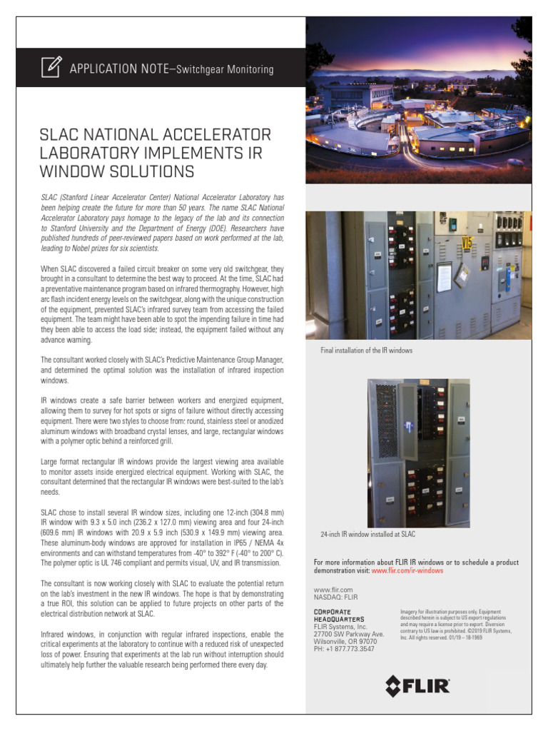 Switchgear Monitoring at SLAC | PDF