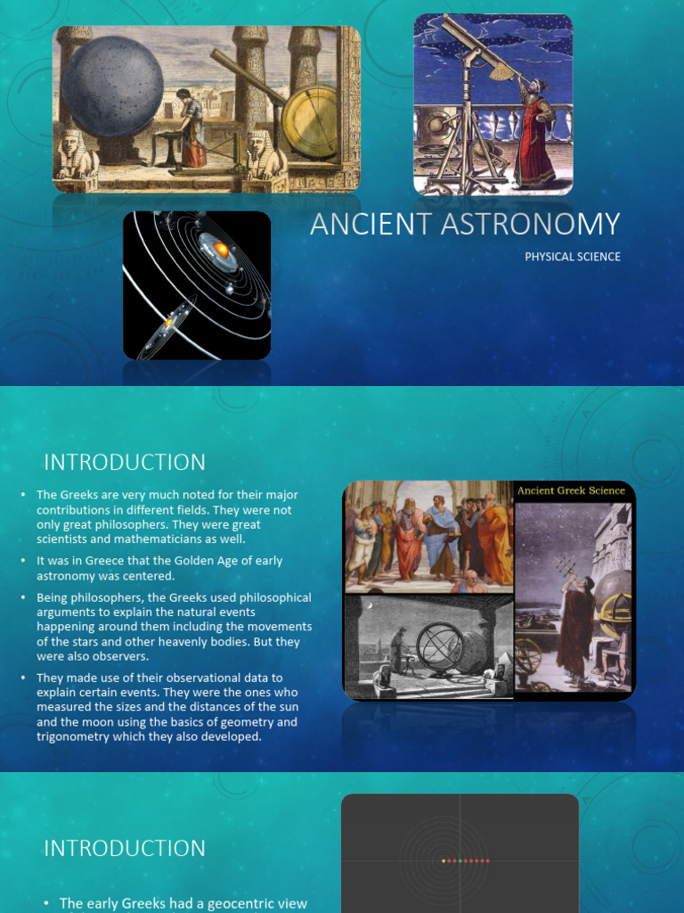 Physical Science Lesson 1 - Ancient Astronomy-1 | PDF | Ptolemy | Moon
