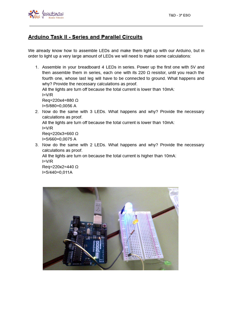 Copia de 2324 - 3ESO - Arduino Task II - Series and Parallel Circuits ...