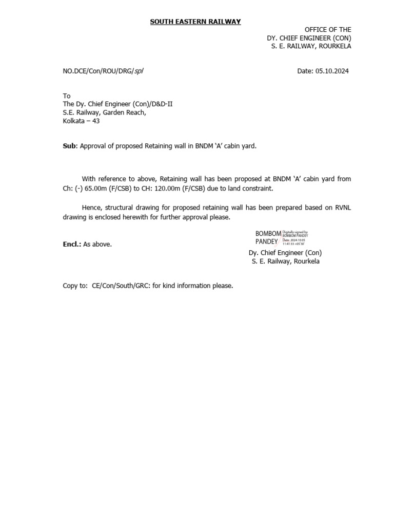 Approval Request for Retaining Wall Design | PDF