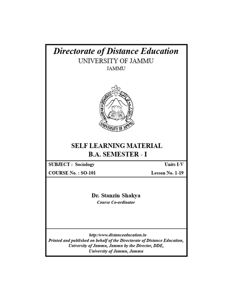 So 101 Sociology Pdf Sociology Social Sciences