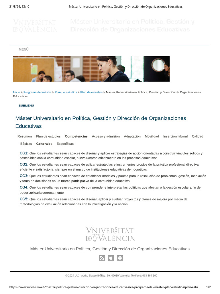 Competencias Generales | PDF