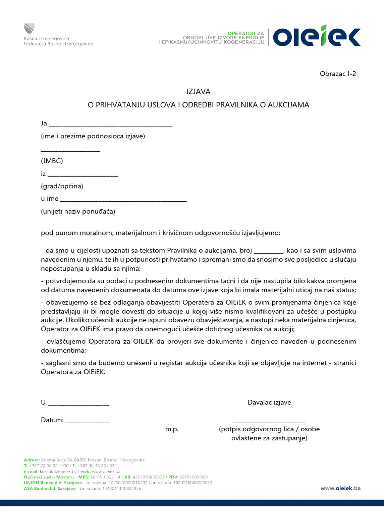 I-2-Izjava-o-prihvatanju-uslova | PDF