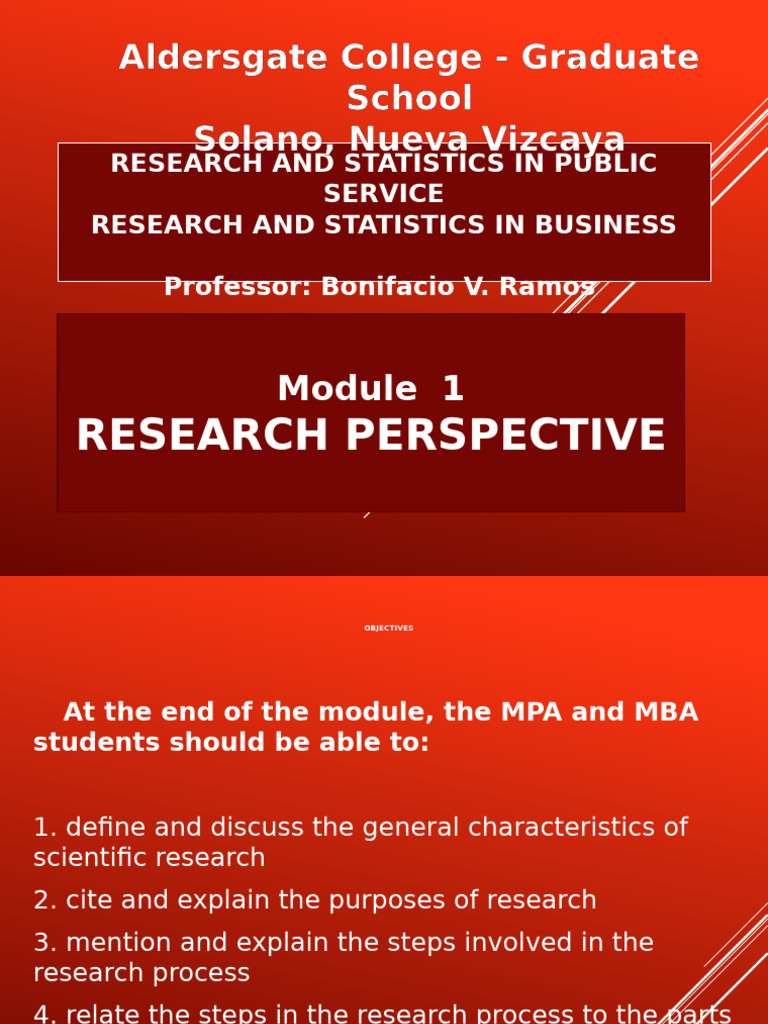 Research Perspective | PDF | Methodology | Theory