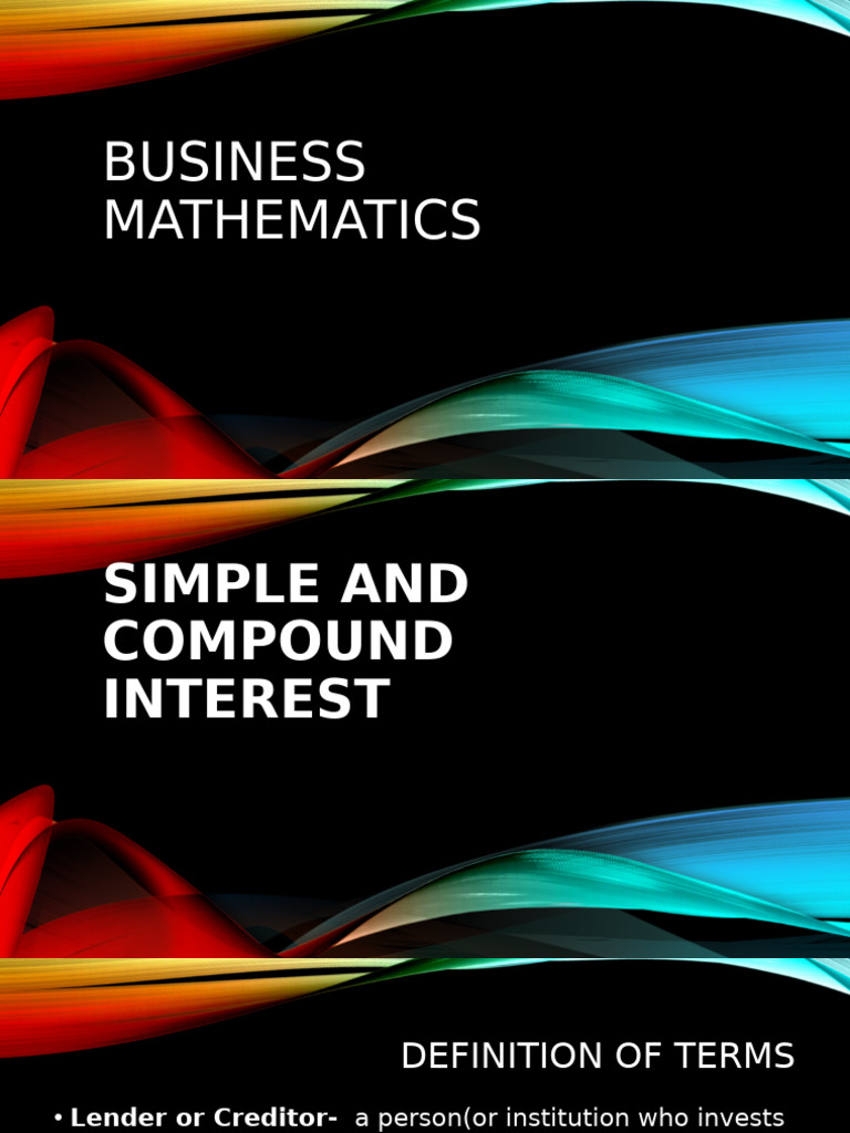 Simple & Compound Interest Guide | PDF | Interest | Debt