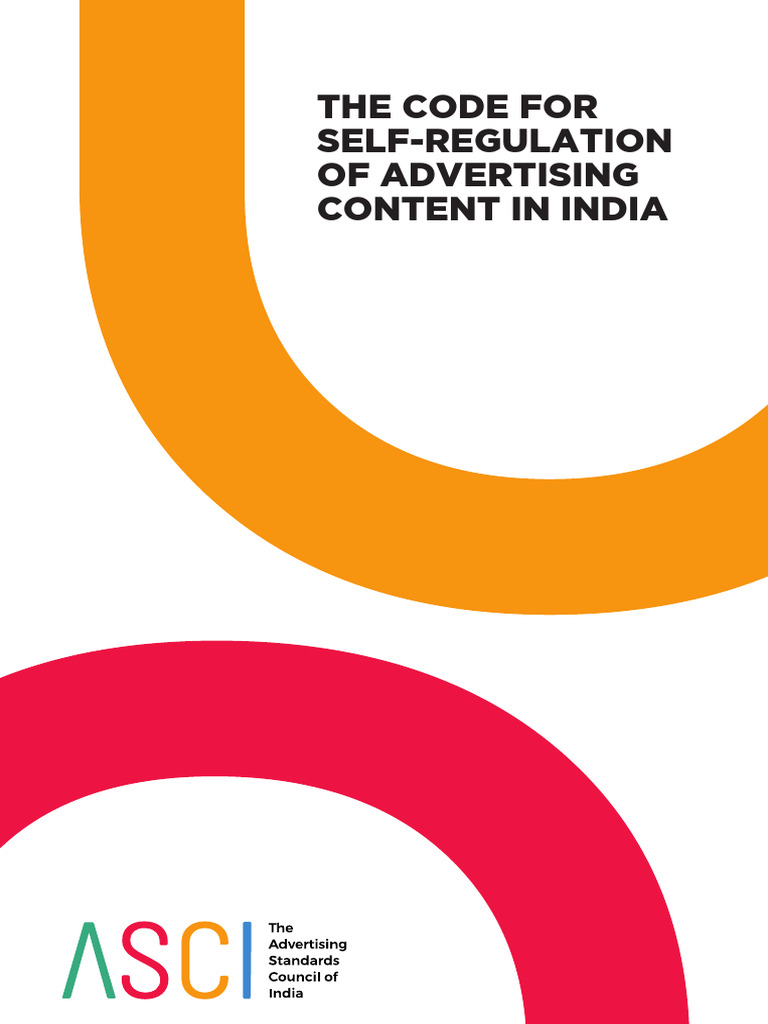 Asci Code of Self Regulation | PDF | Finance & Money Management