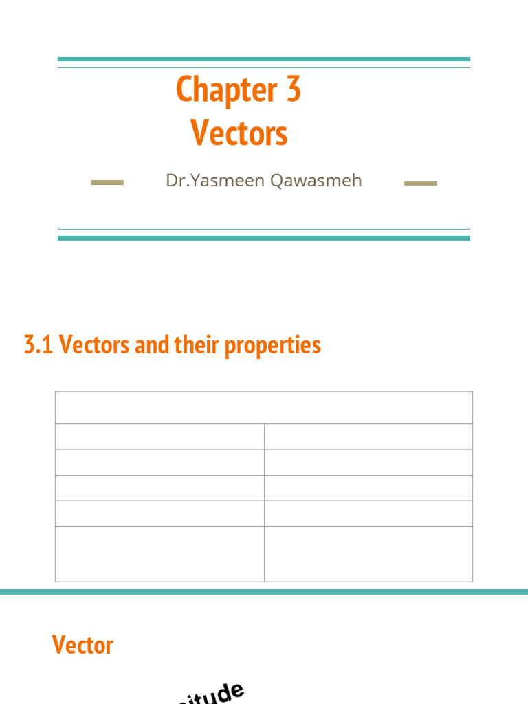 Ch 3 Vectors Pdf