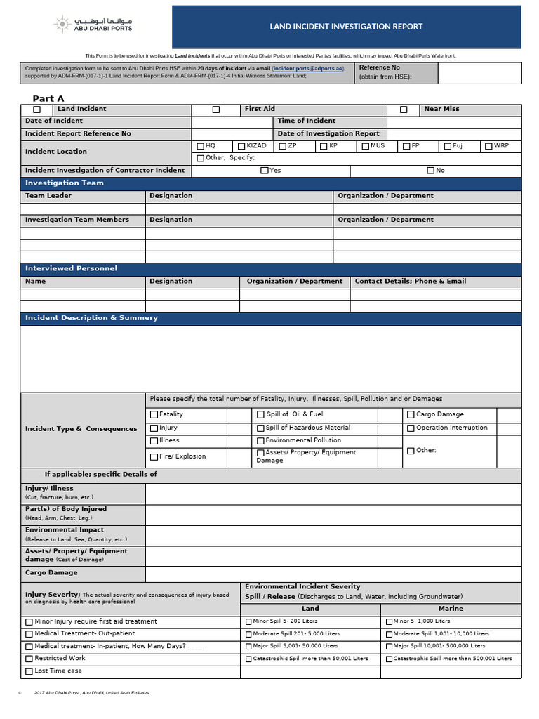 4.2 Incident Investigation | PDF | Oil Spill | United Arab Emirates