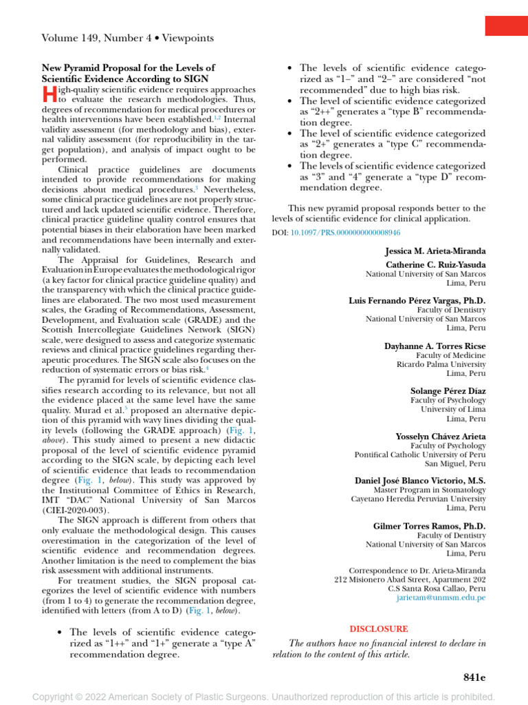 New SIGN Pyramid for Scientific Evidence | PDF | Evidence Based ...