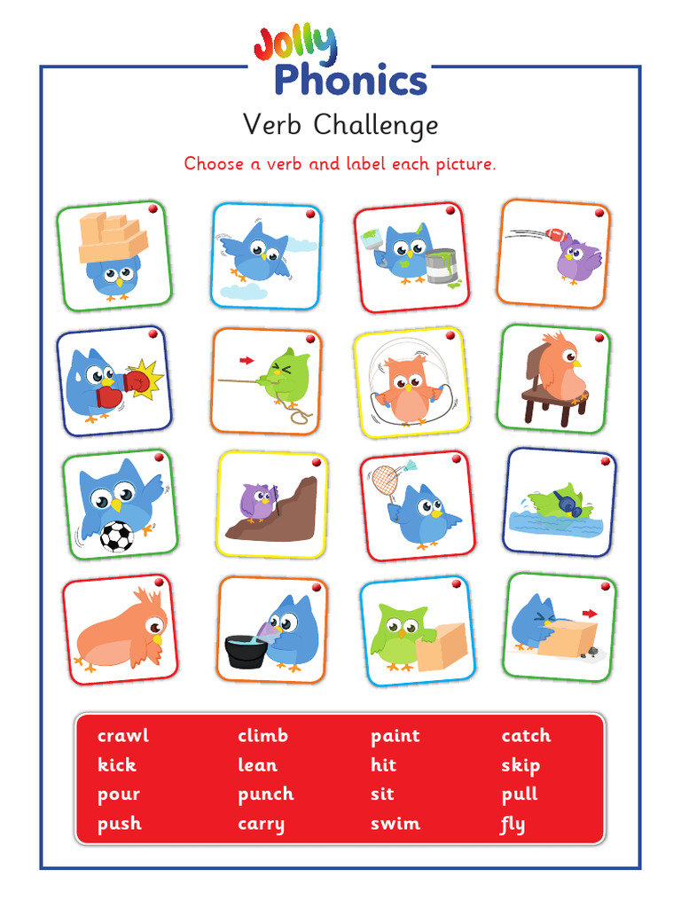 Verb Challenge | PDF