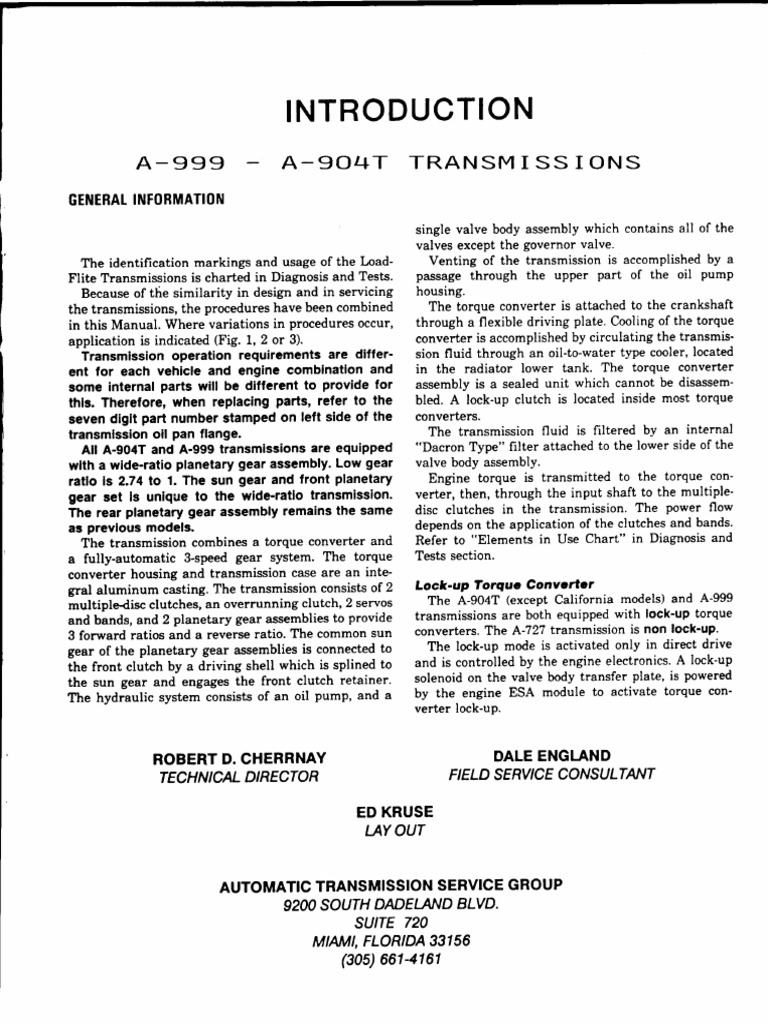 A999 A904t Atsg | PDF