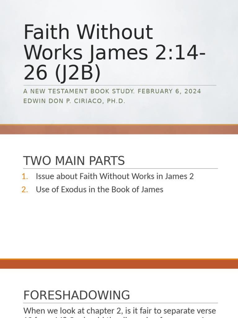 Understanding James 2: Faith and Works | PDF | Abraham | Sola Fide